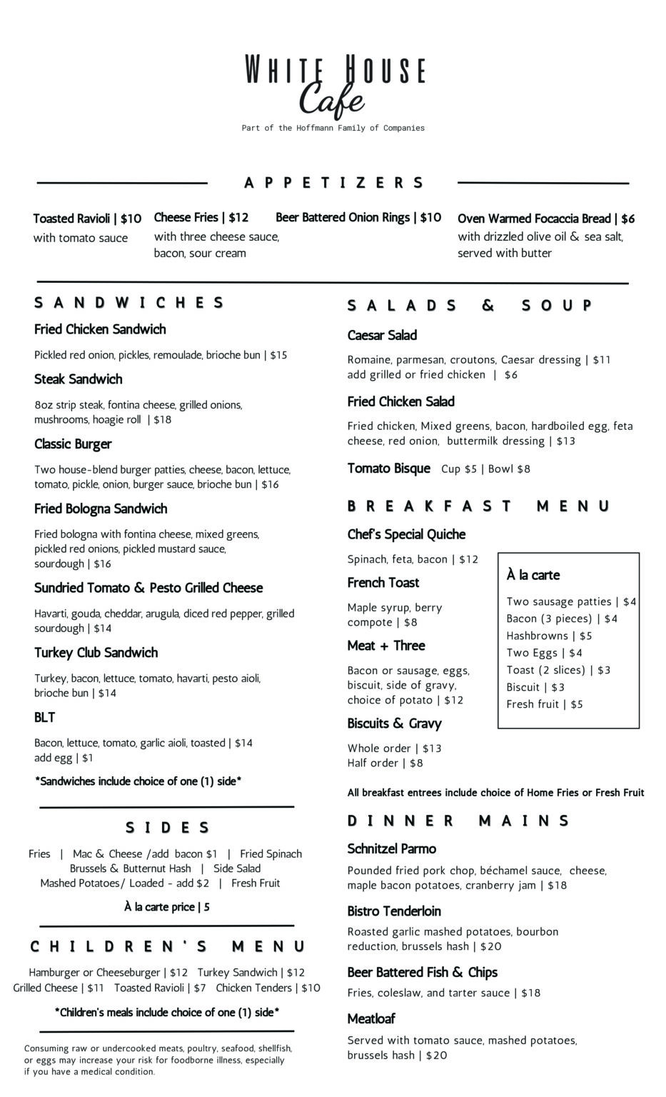 White House Cafe | Augusta, MO
